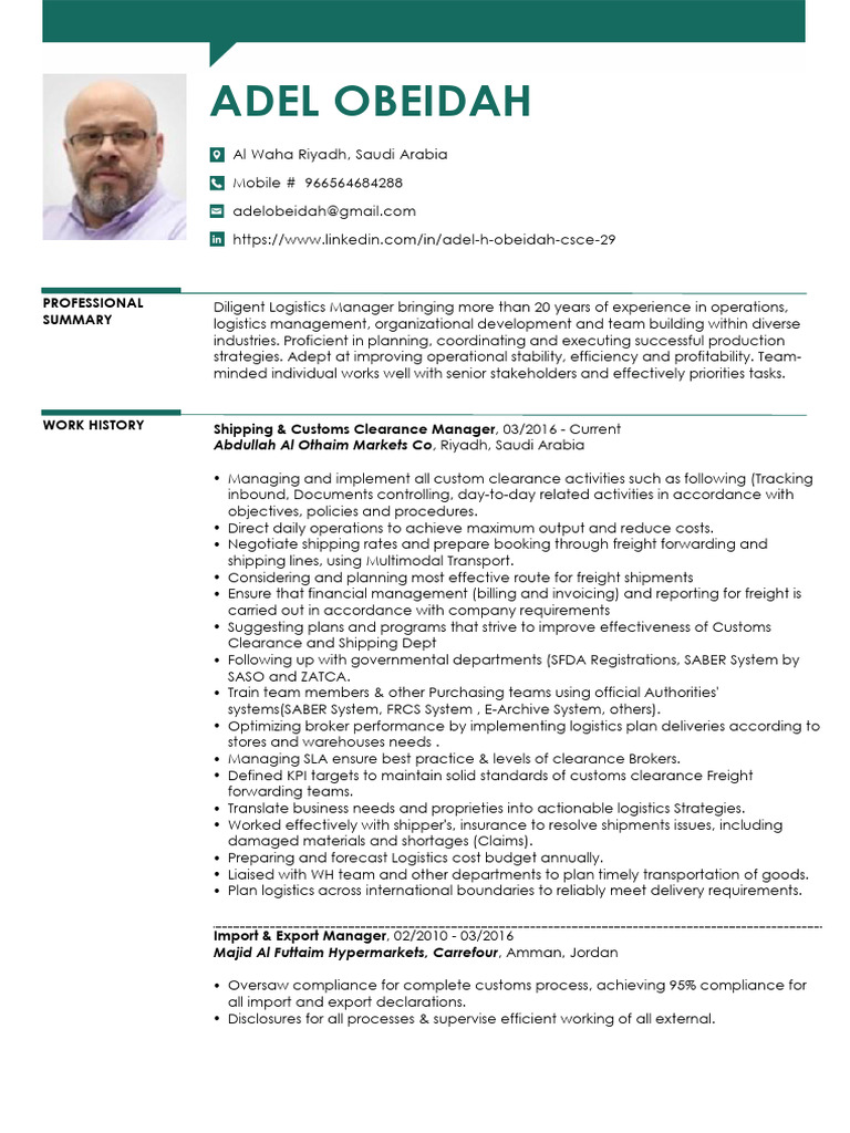 Adel Obeidah CV 3 | PDF