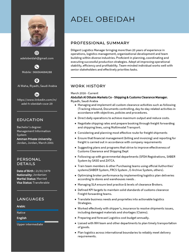 Adel Obeidah CV4 | PDF