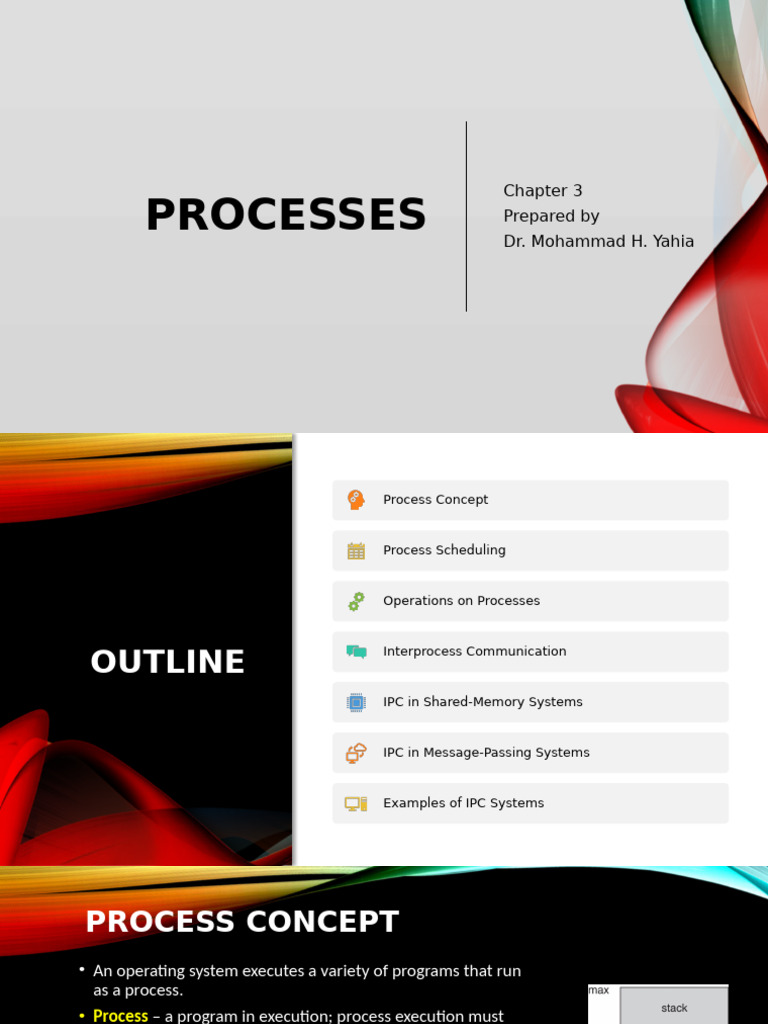 Ch03 Processes Mohammad Yahia | PDF