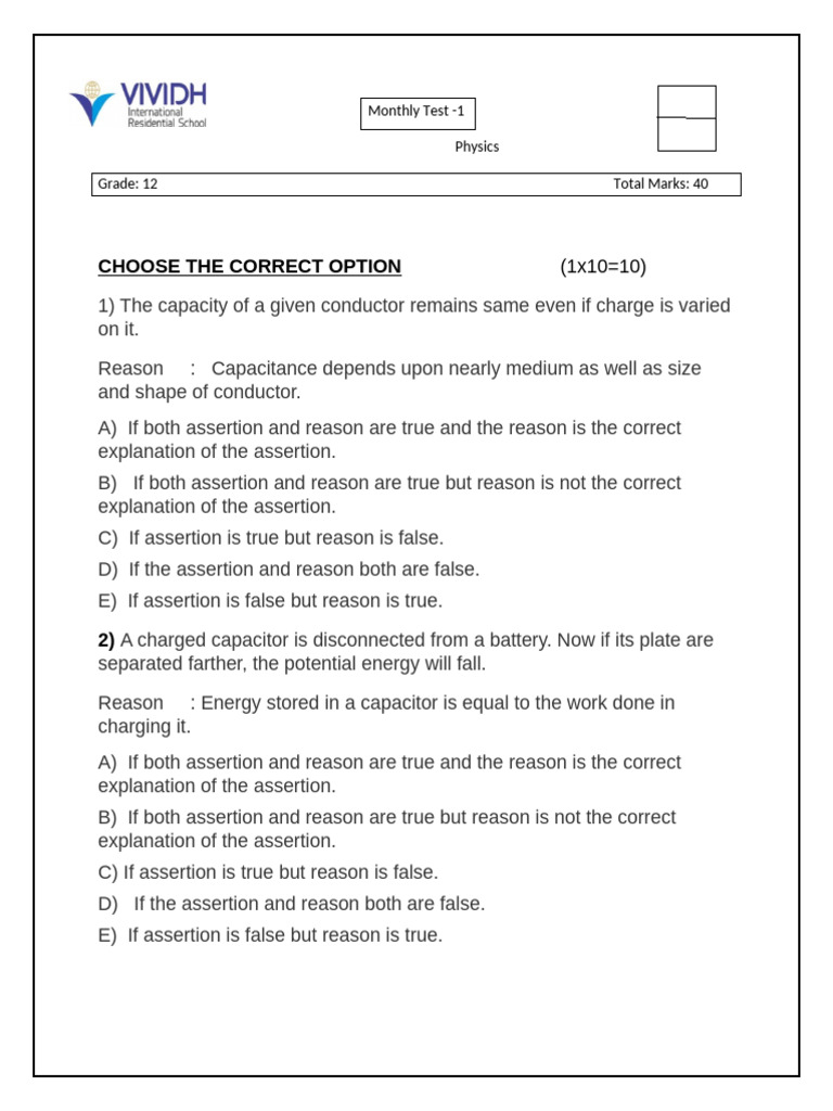Class 12 CAPACITORS | PDF