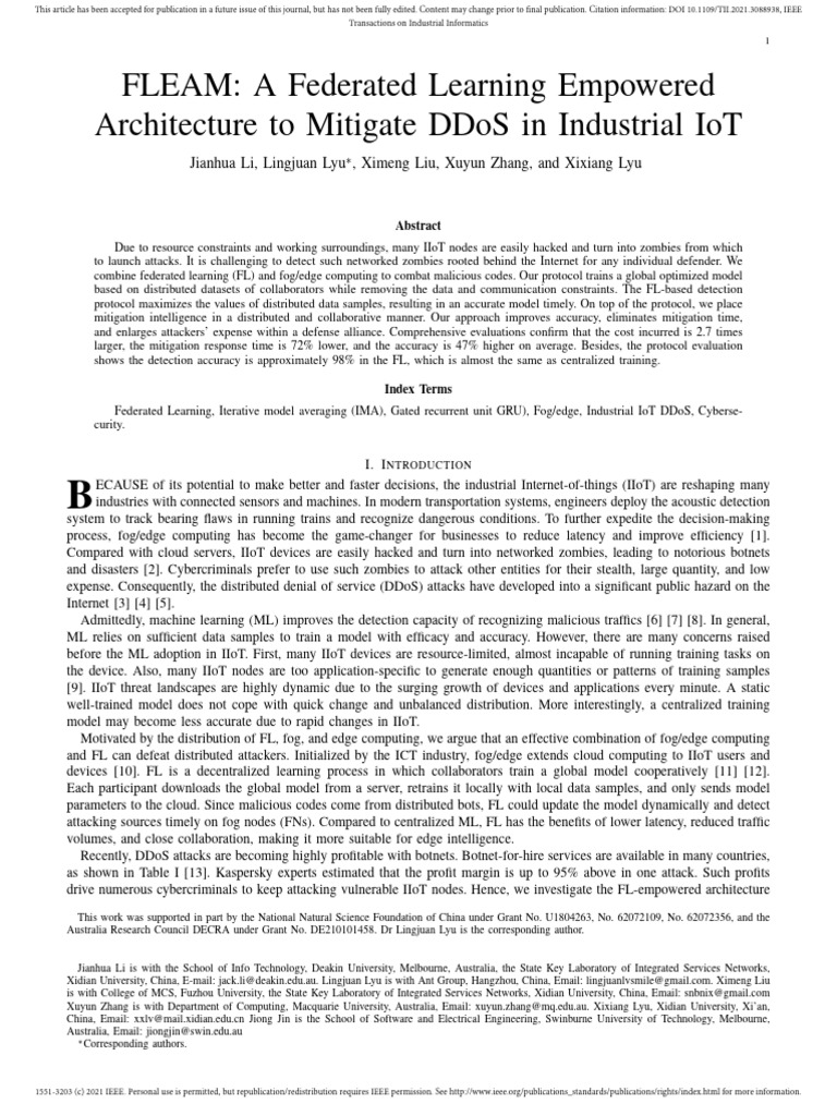 A Federated Learning Empowered | PDF