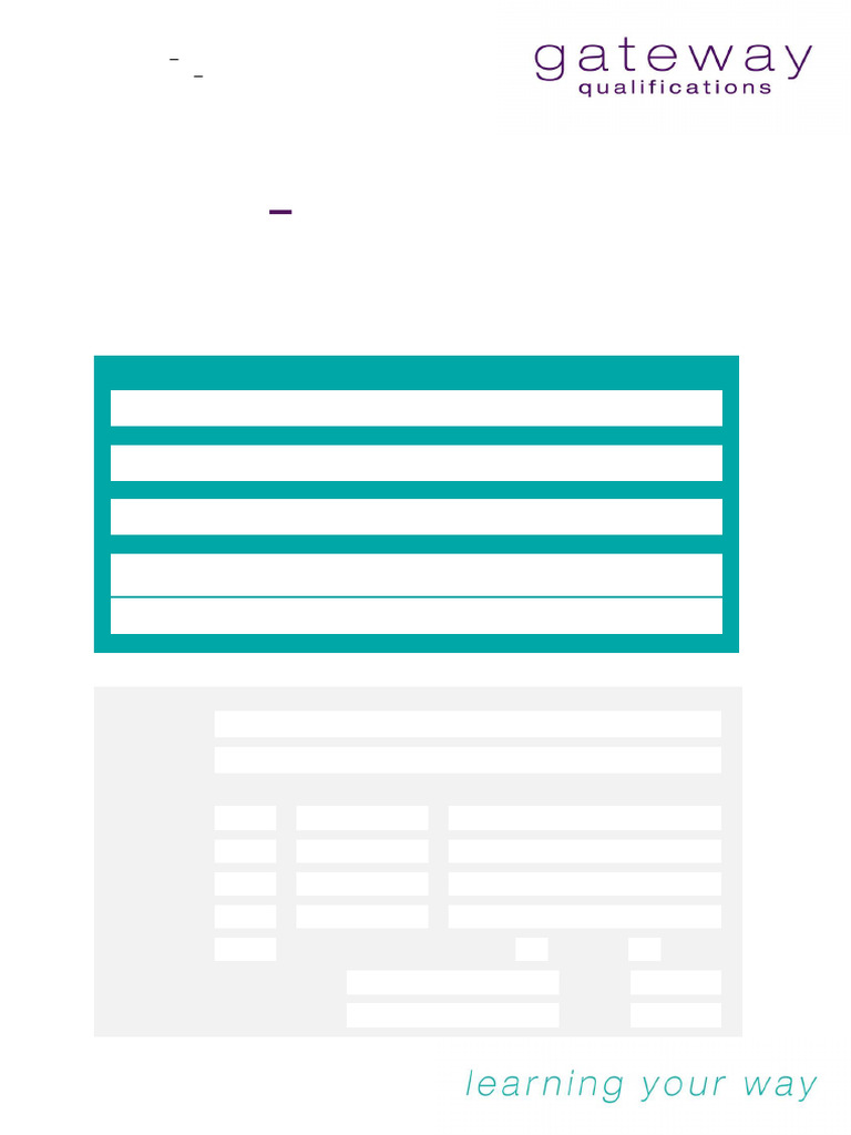 ESOL Reading L1 Sample 1 Paper | PDF