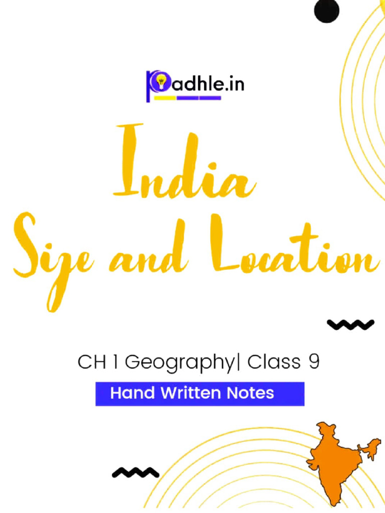 India Size and Its Location | PDF