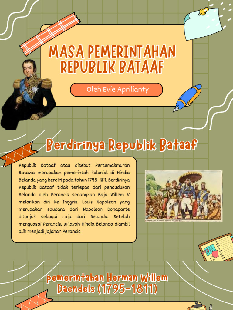 Masa Pemerintahan Republik Bataaf | PDF