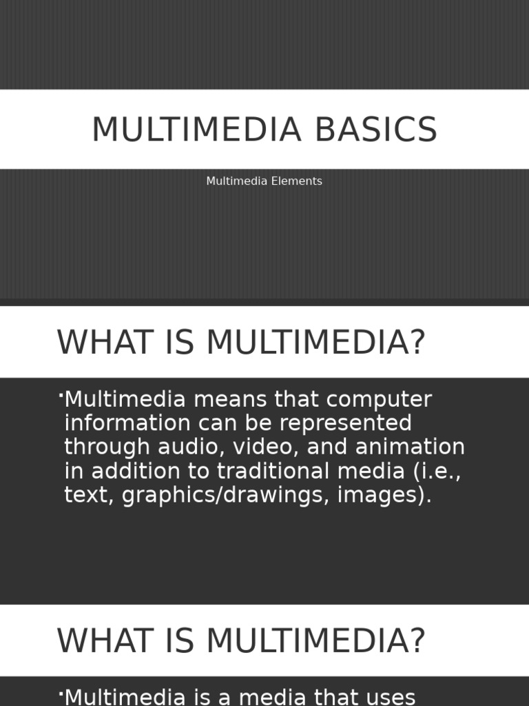 STE 8 Lesson 01 Multimedia Basics | PDF