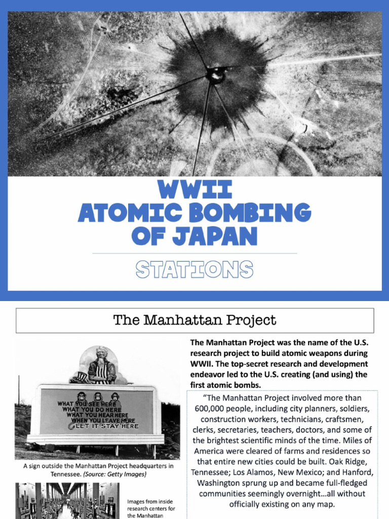 Atomic Bombings Stations | PDF