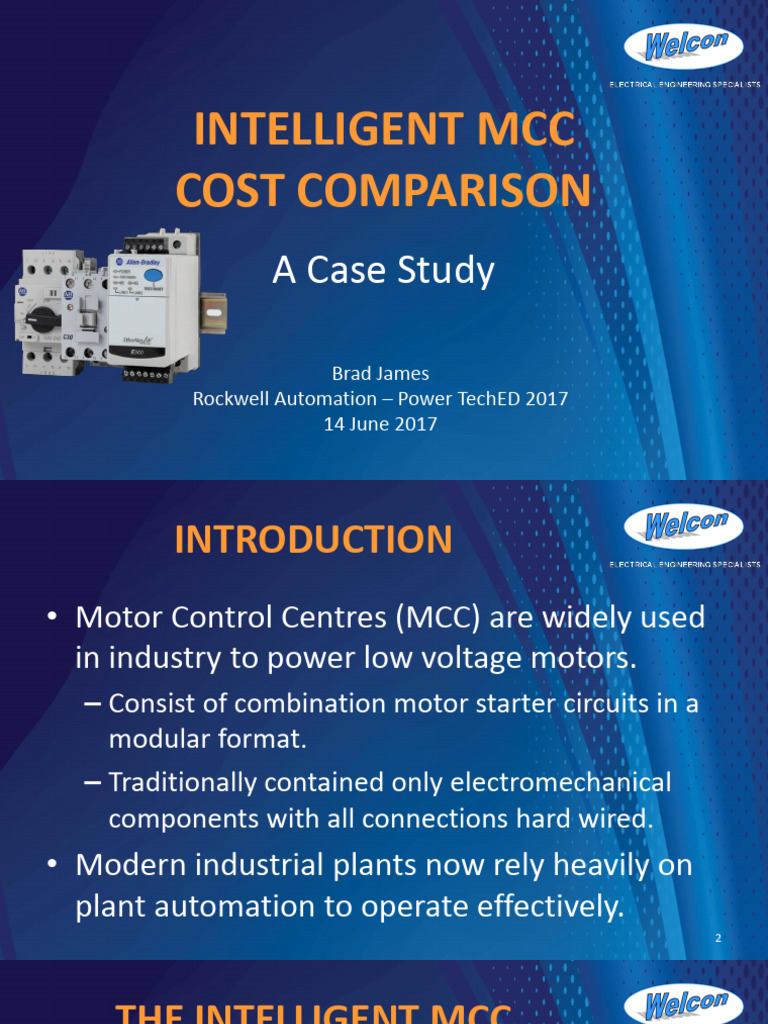 Intelligent MCC Cost Comparison Rev D | PDF