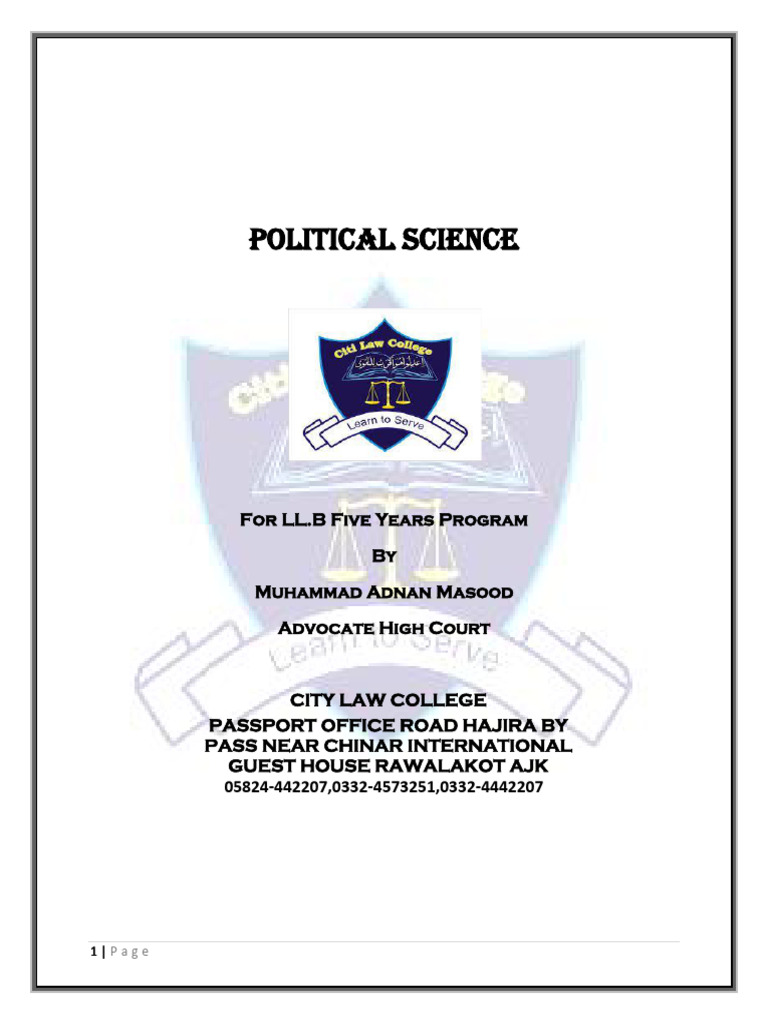 Political Science | PDF