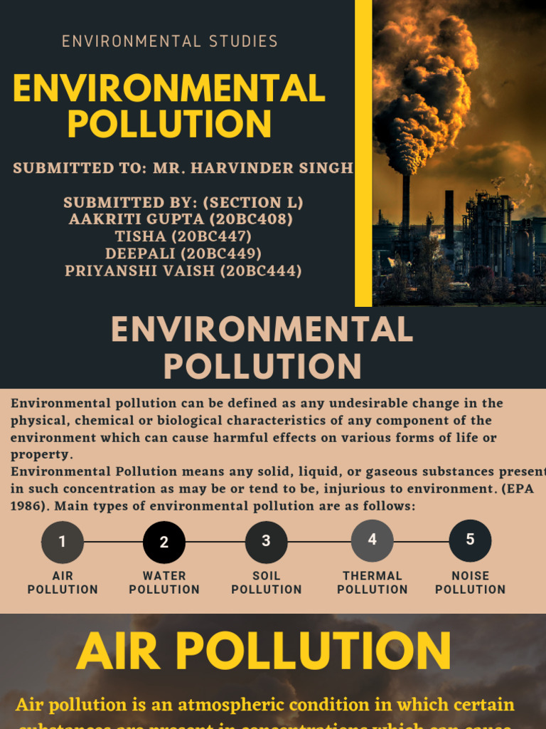 Environmental Pollution | PDF