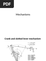 Crank and Slotted Link Mechanism | PDF | Machines | Gear