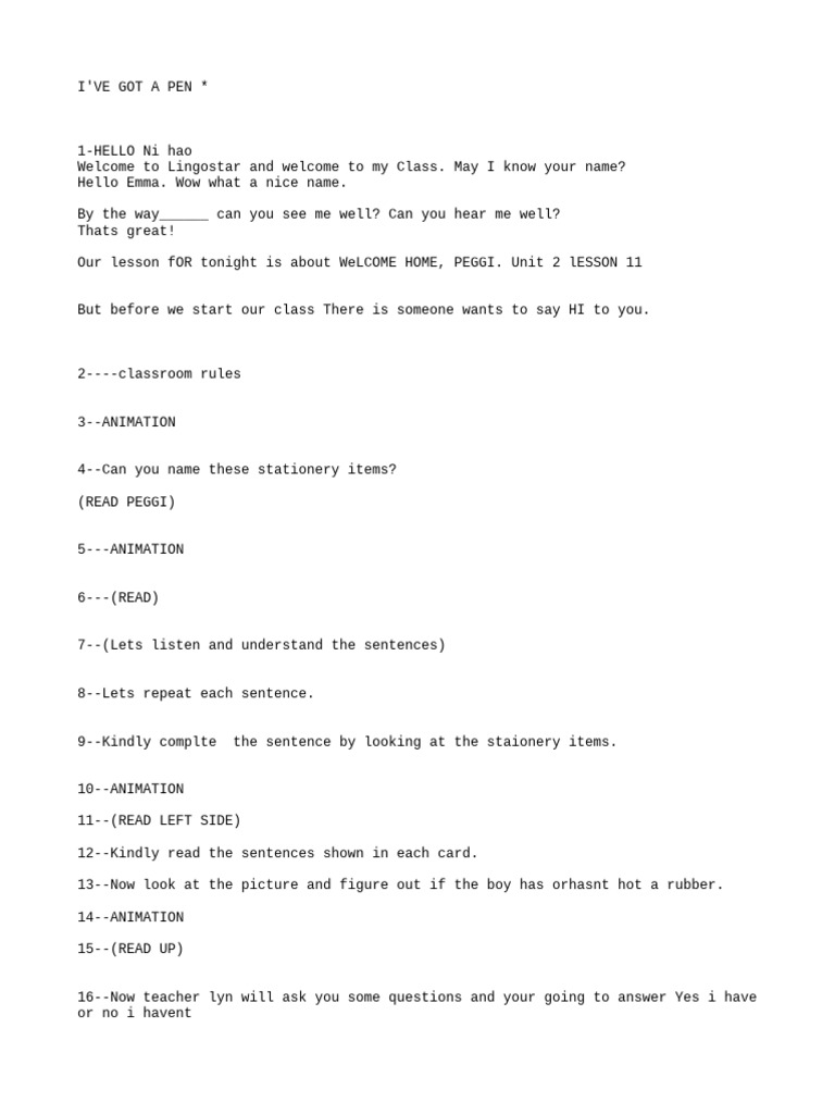 I've Got A Pen | PDF