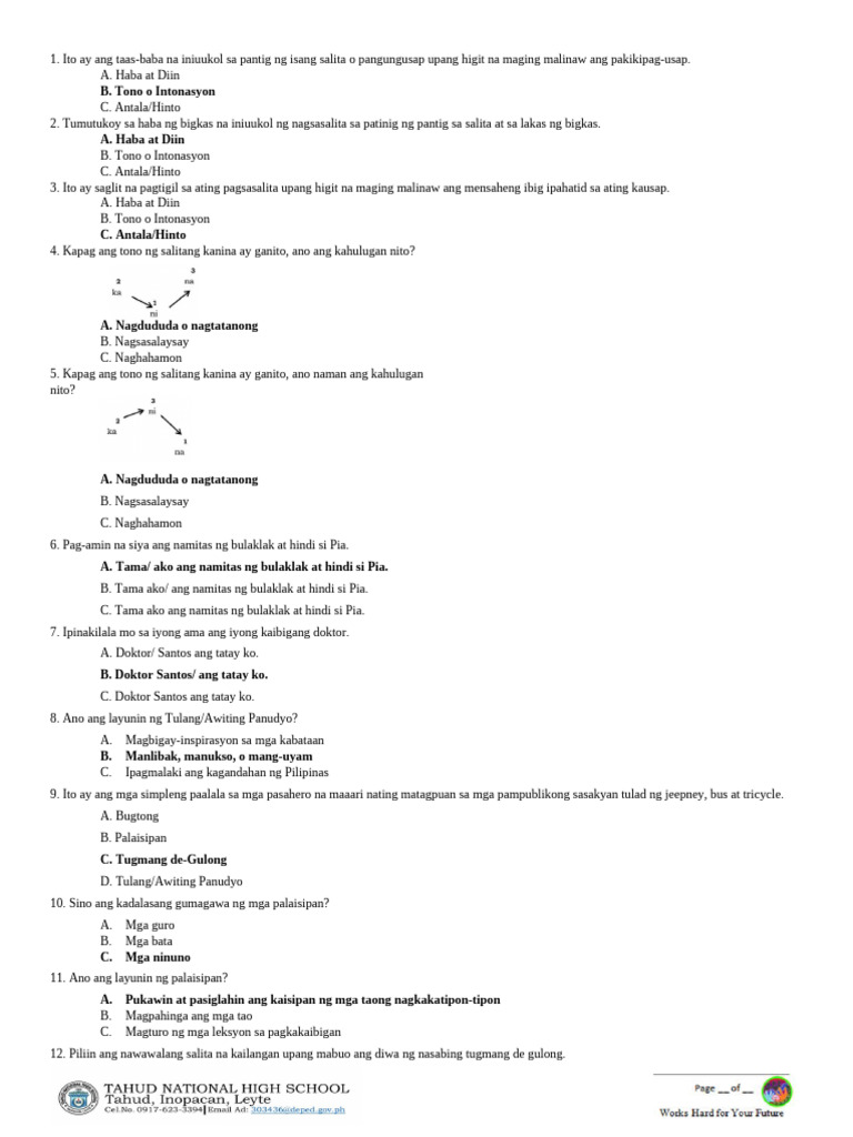 Grade 7 Reviewer | PDF