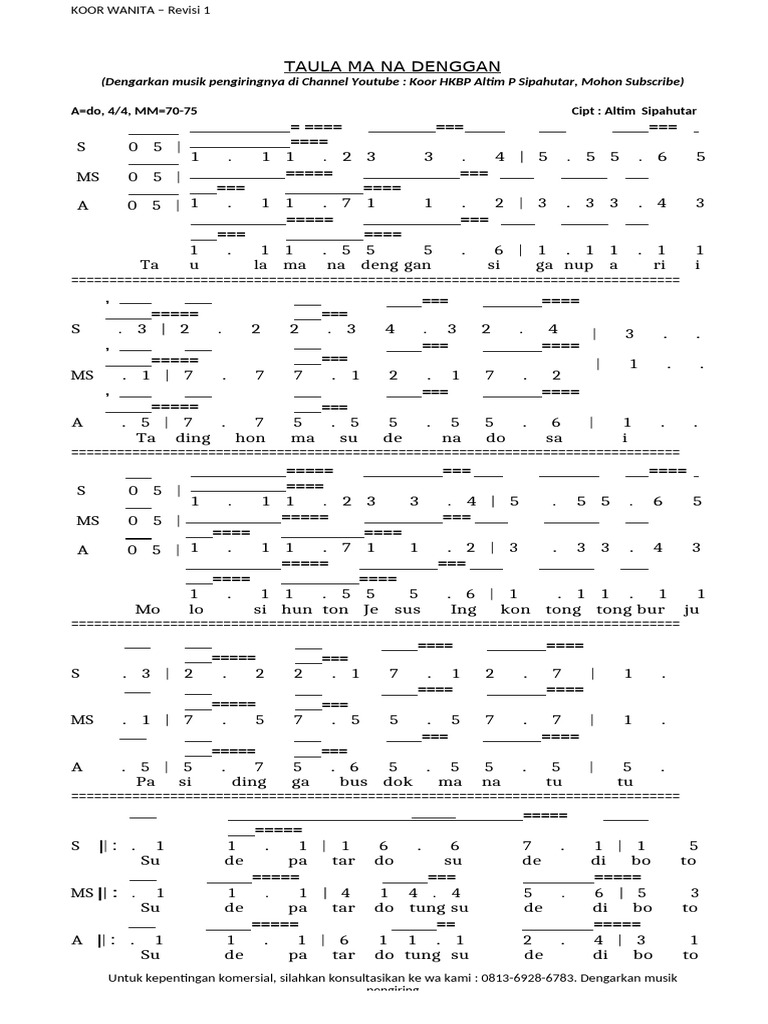 Rev 1 Taula Ma Na Denggan | PDF