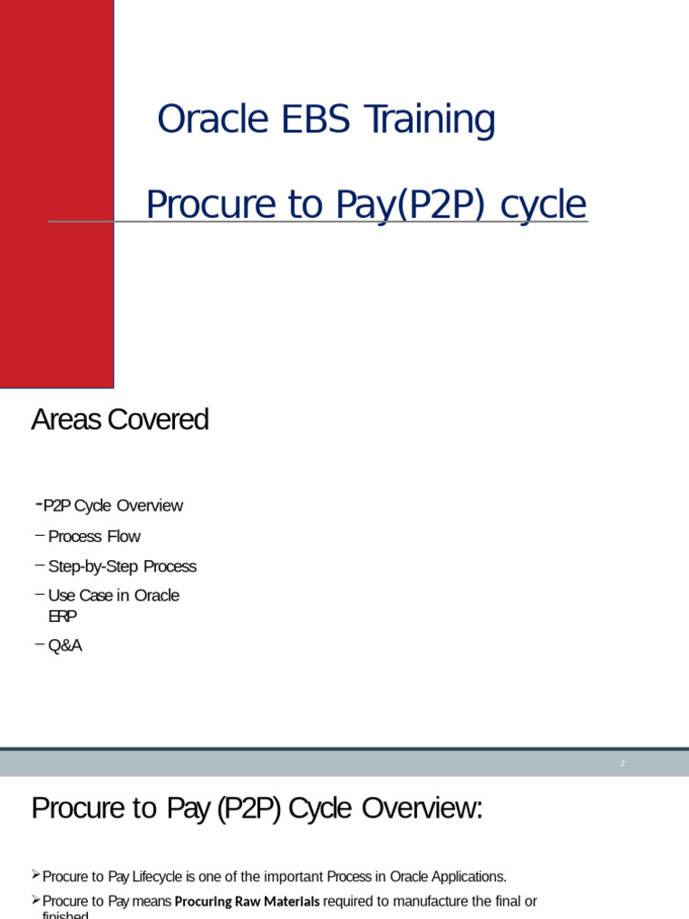Procure-To-Pay Process Document | PDF