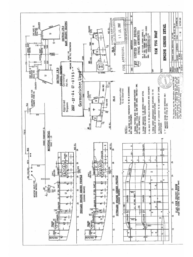 Engine Girder Detail | PDF
