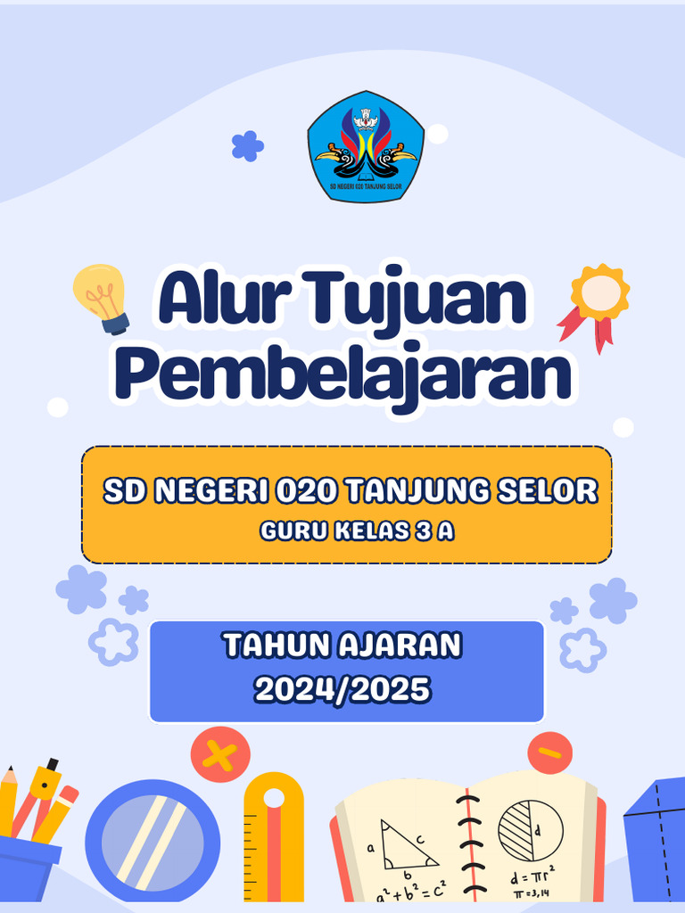 Biru Ungu Ilustrasi Lucu Cover Modul Pembelajaran Siswa Dokumen A4 (210 ...