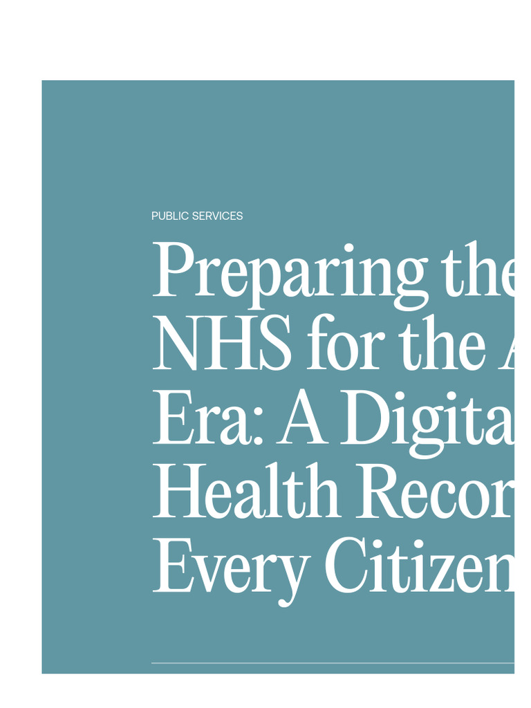 NHS Digital Health Record Plan | PDF | National Health Service ...