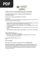GRADE 11 Tourism PAT 2024 Marking Guideline (Eng) - ECDOE | PDF | Business