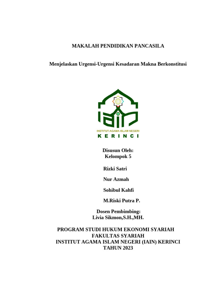 Template Makalah | PDF