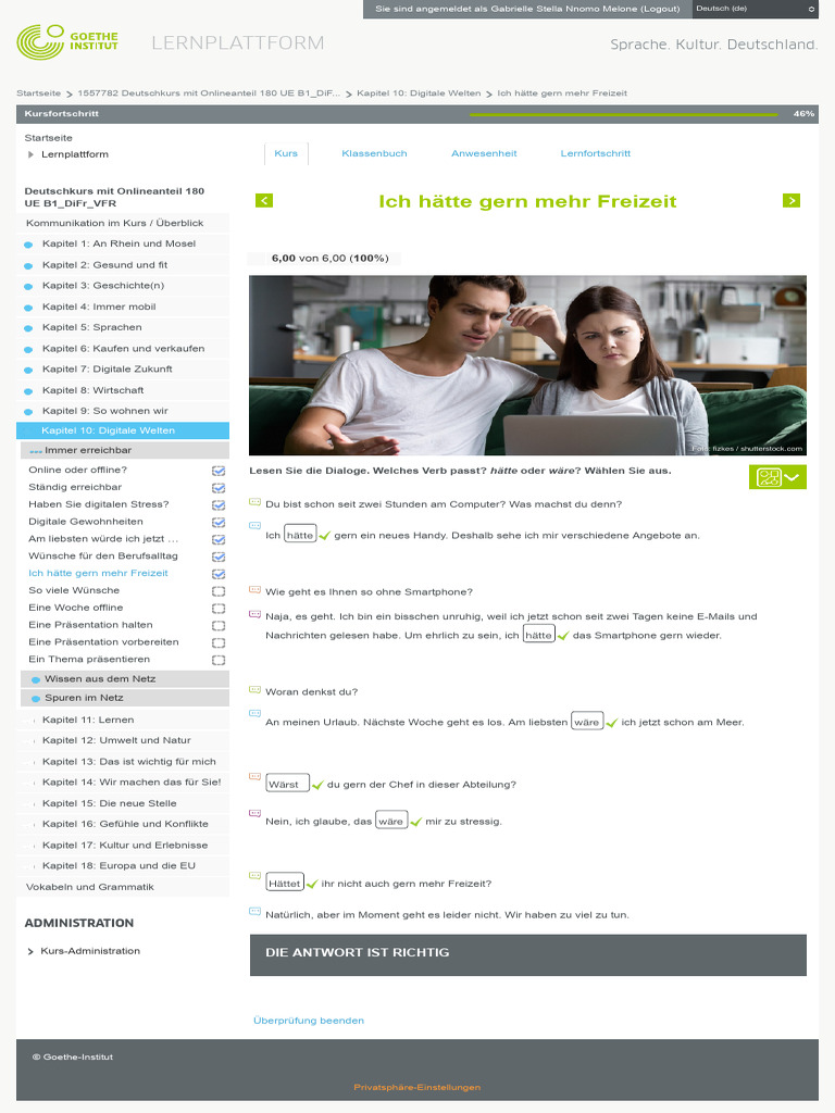 Ich Hätte Gern Mehr Freizeit | PDF