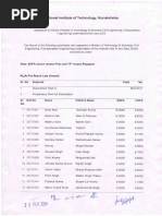 NIT KKR Result Sample | PDF | Engineering | Mechanical Engineering
