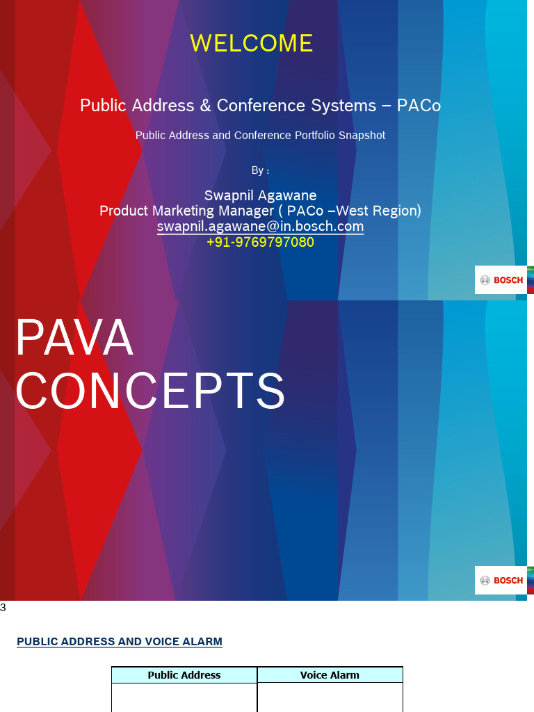 Bosch Public Address System Overview | PDF | Loudspeaker | Microphone