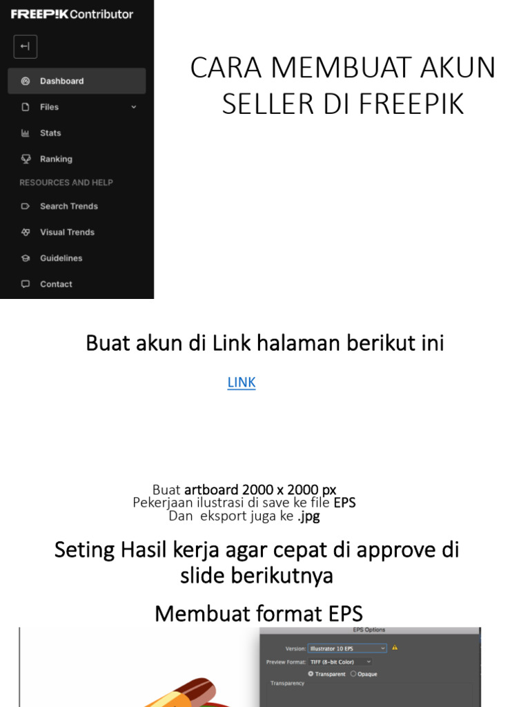 Guide To Open Seller Contributor Freepik Auto Approve 2024 | PDF