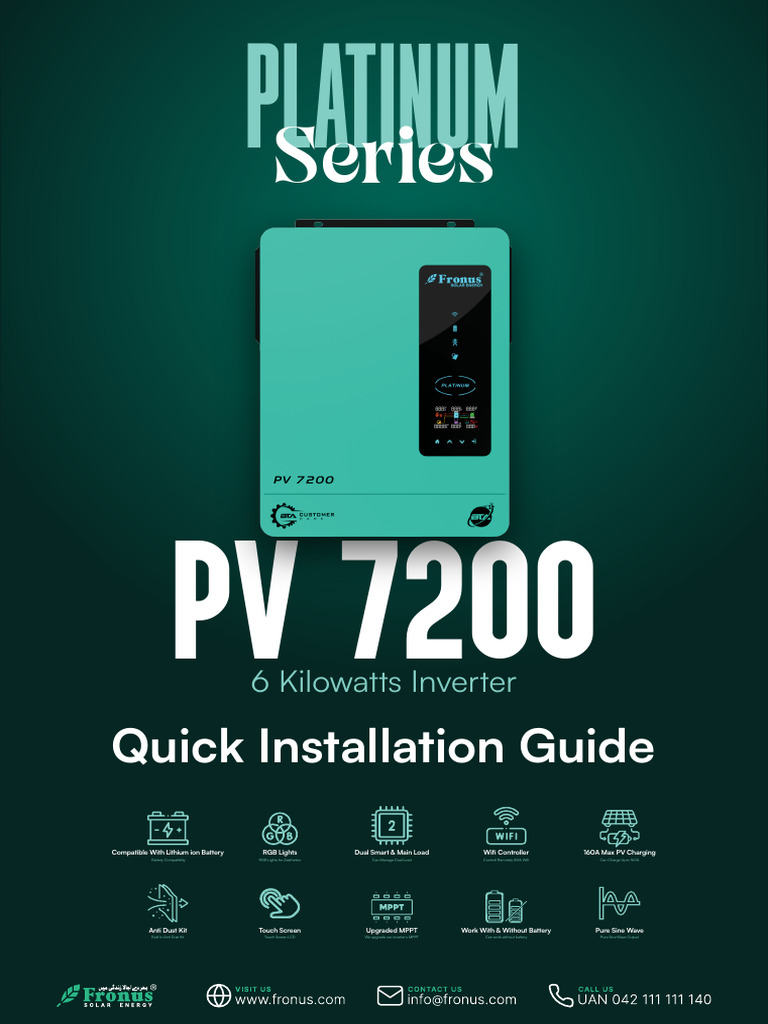 Quick Installation Guide PV-7200 | PDF