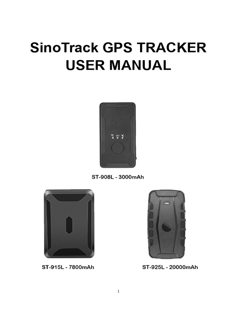 Sinotrack Gps Tracker User Manual | PDF
