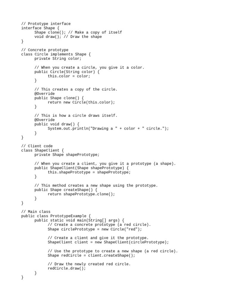 Prototype Code | PDF