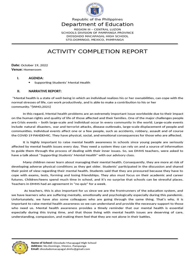 Mental Health Acr | PDF