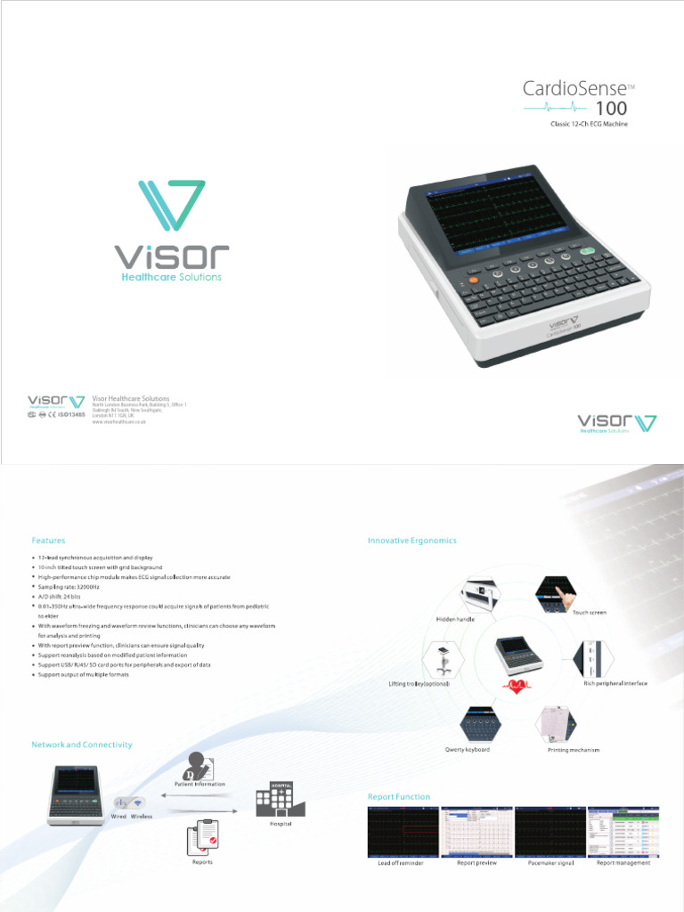 CardioSense 100 Twelve Channel ECG Visor | PDF
