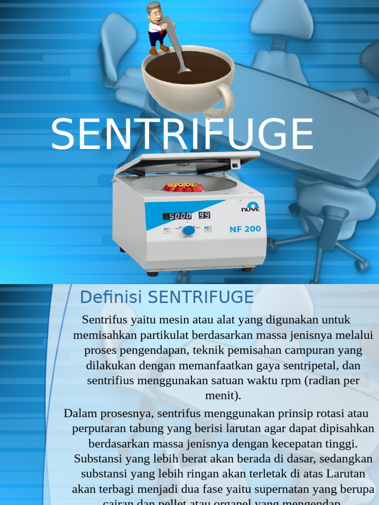 Instrumentasi-Pert6 Sentrifuge | PDF