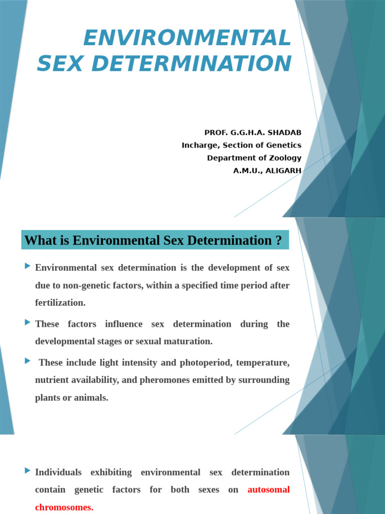 Environmental Sex Determination Pdf