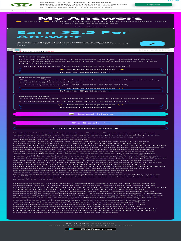 My Messages - Kubool | PDF