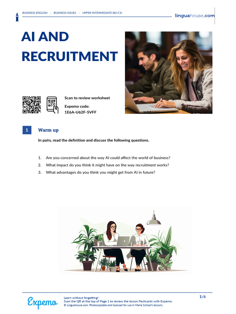 Ai and Recruitment British English Teacher | PDF