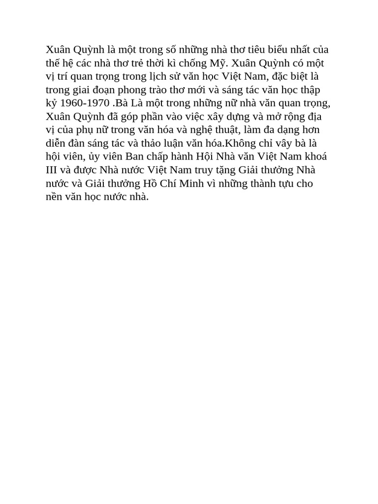 Xuân Qu NH Câu 2 | PDF