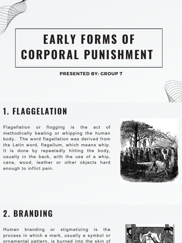 Early Forms of Corporal Punishment 1 | PDF | Flagellation | Punishments