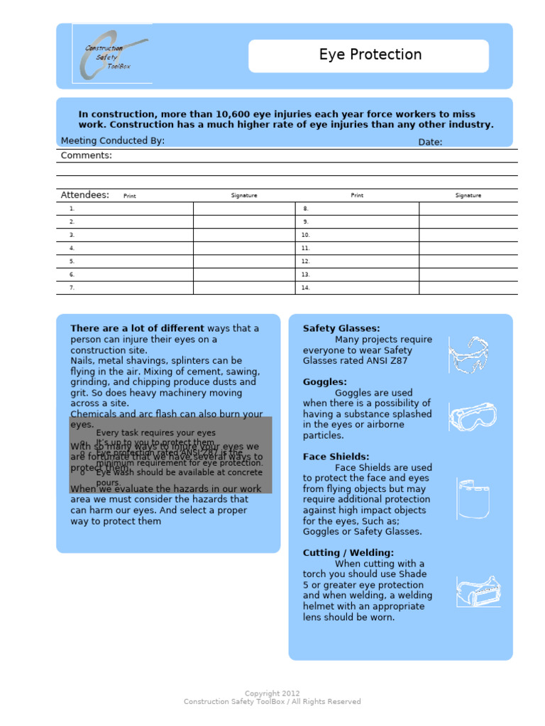 Eye Protection | PDF