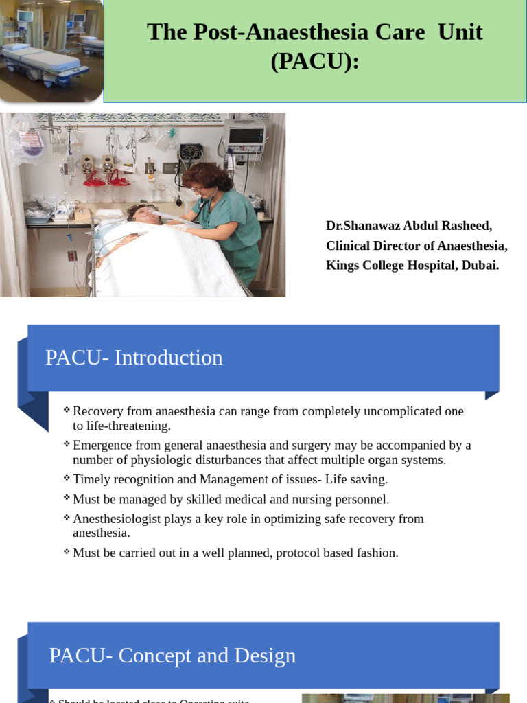 PACU New | PDF
