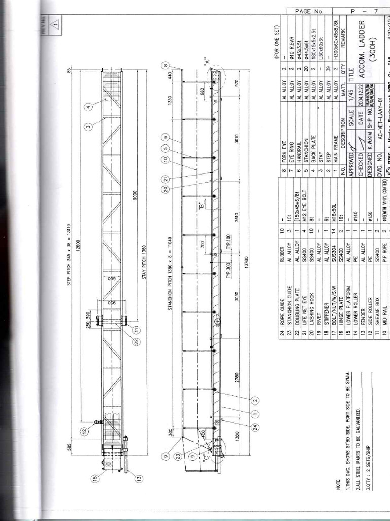 Gangway Drawing | PDF
