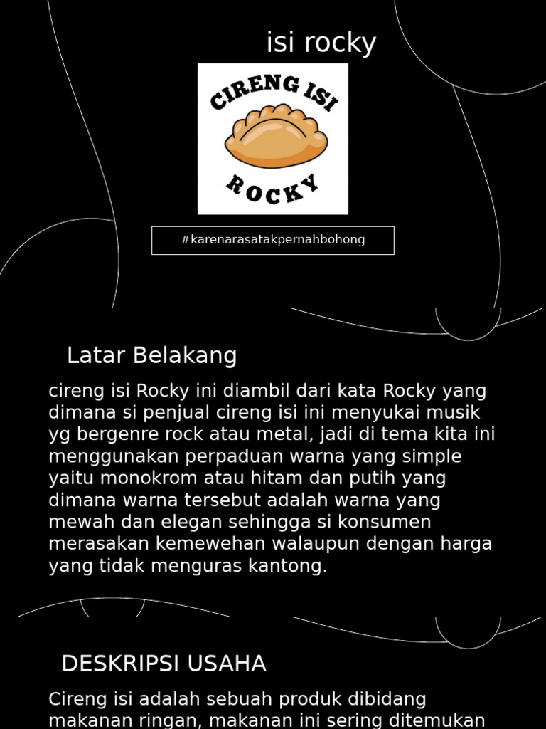 Cireng Isi Rocky | PDF