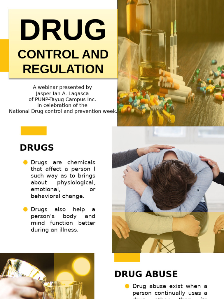 Drug Control and Regulation Webinar | PDF