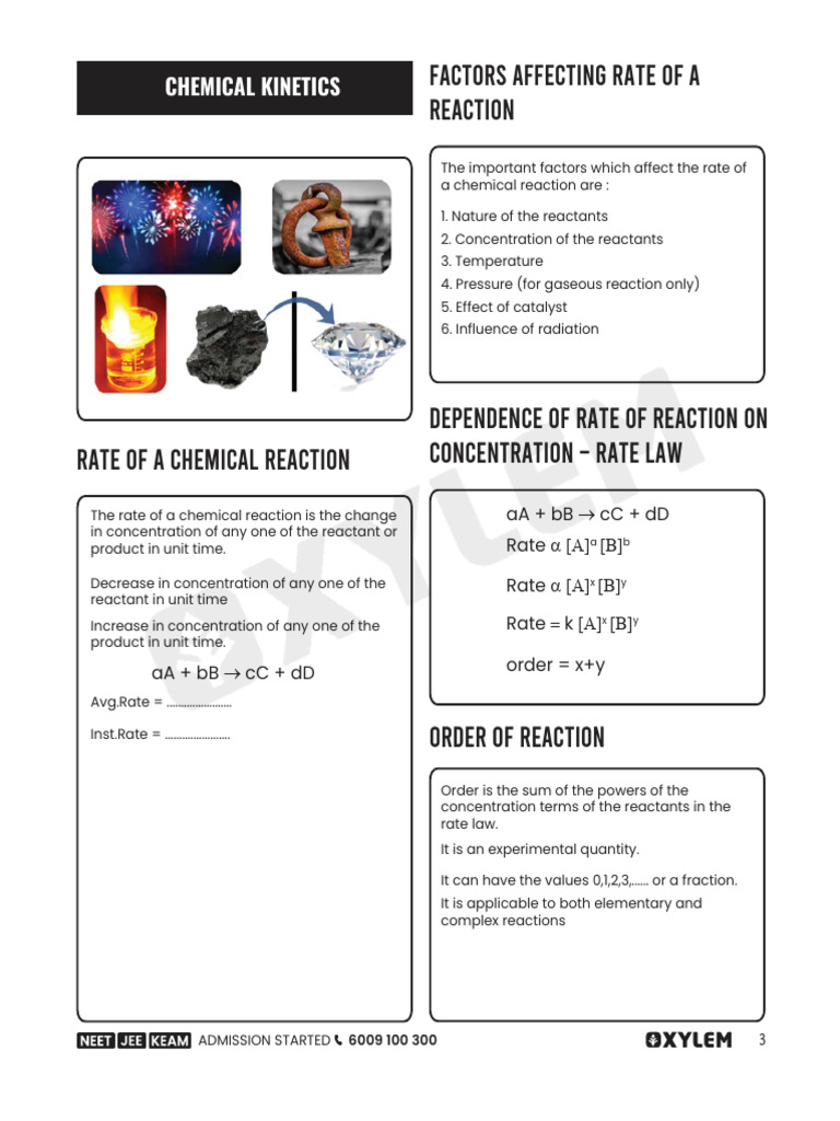 2.chemical Kinetics - Short Notes | PDF