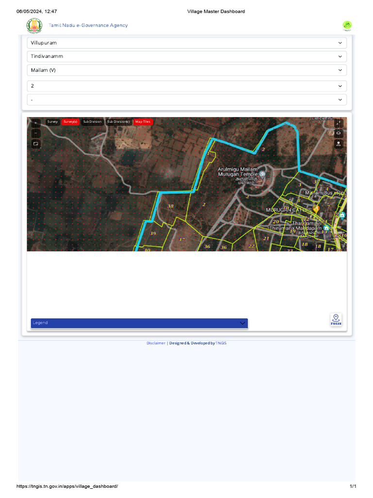Village Master Dashboard - Map | PDF