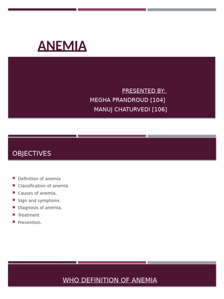 ANEMIA. 2we | PDF