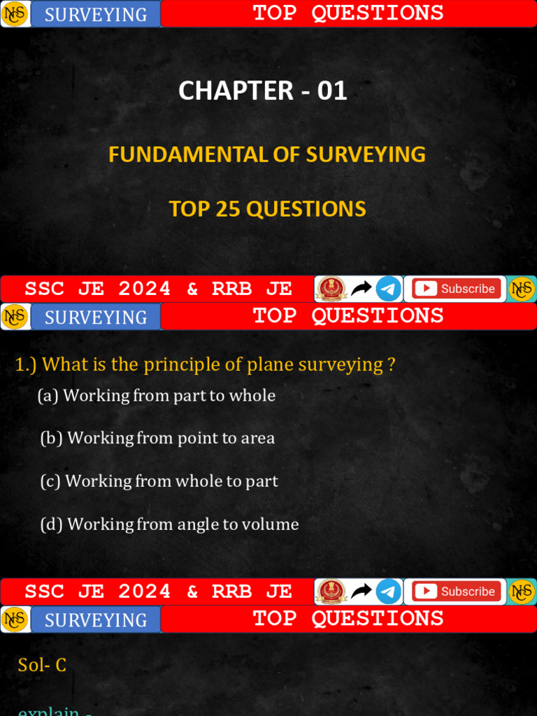 Chapter 1 Surveying | PDF
