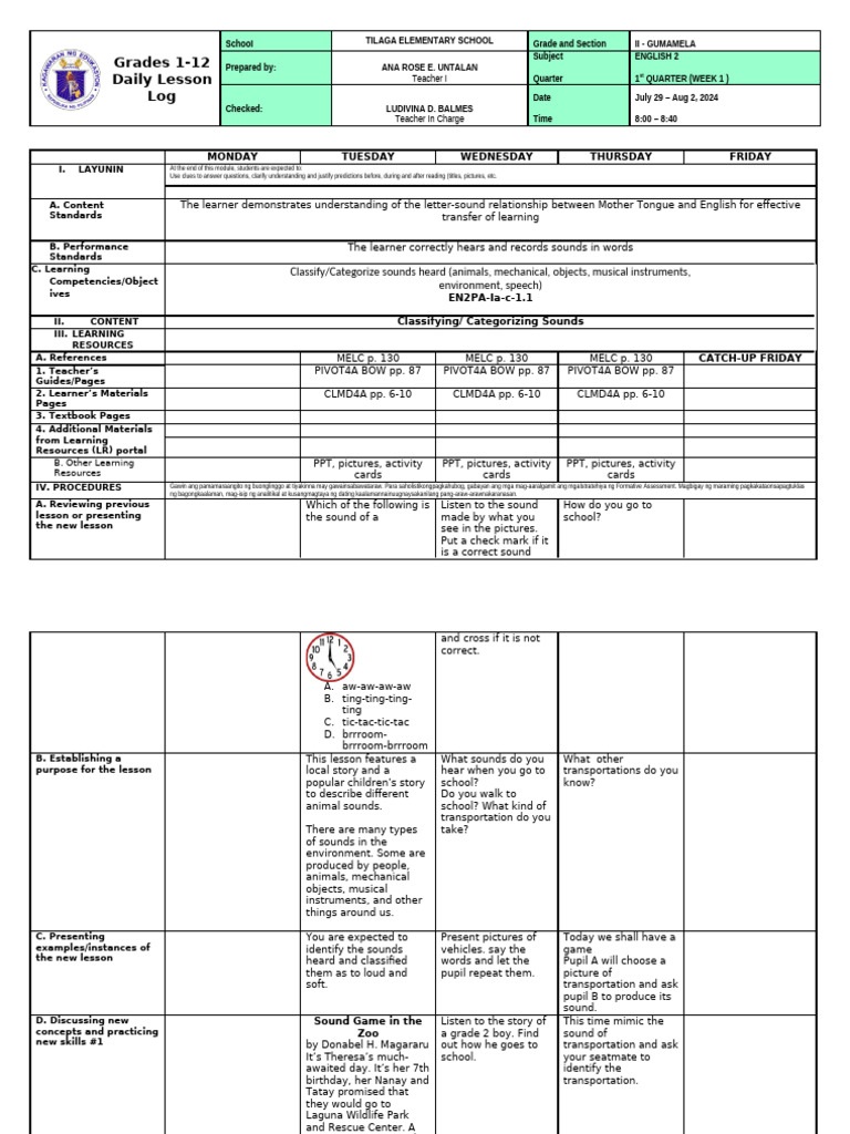 Q1 English Week 1 | PDF