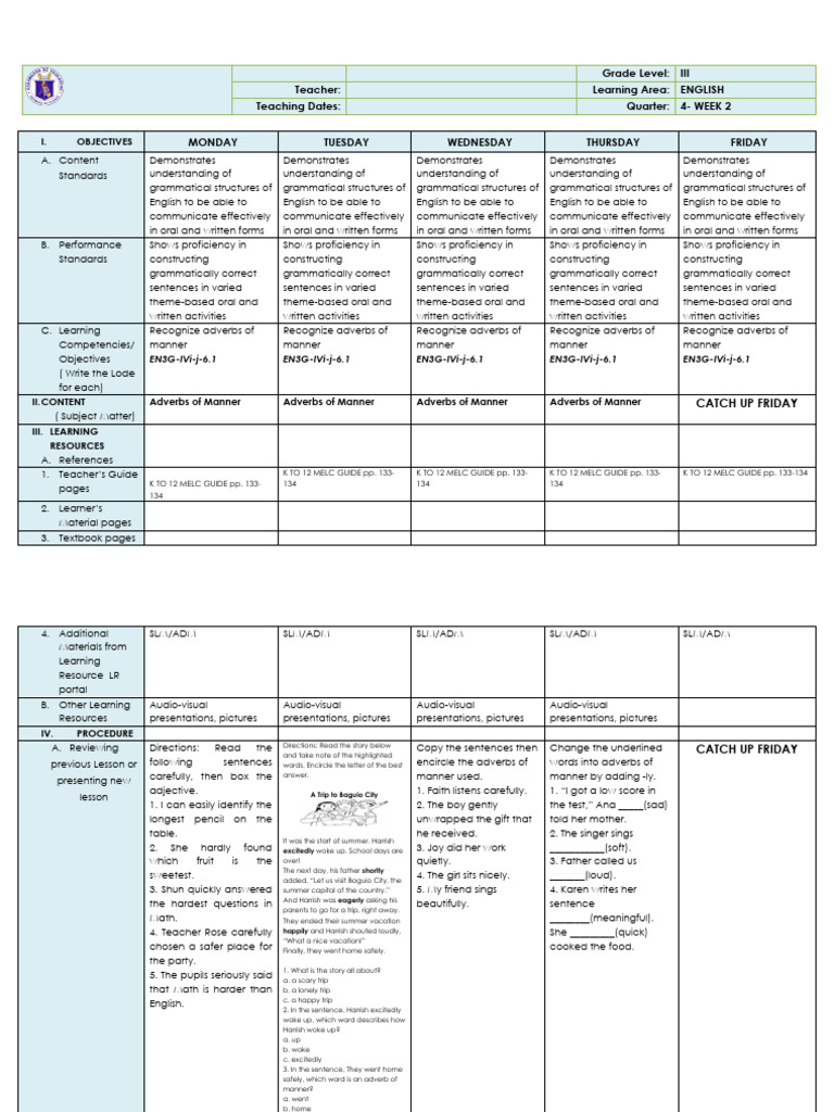 Eng3 Q4 Week 2 | PDF