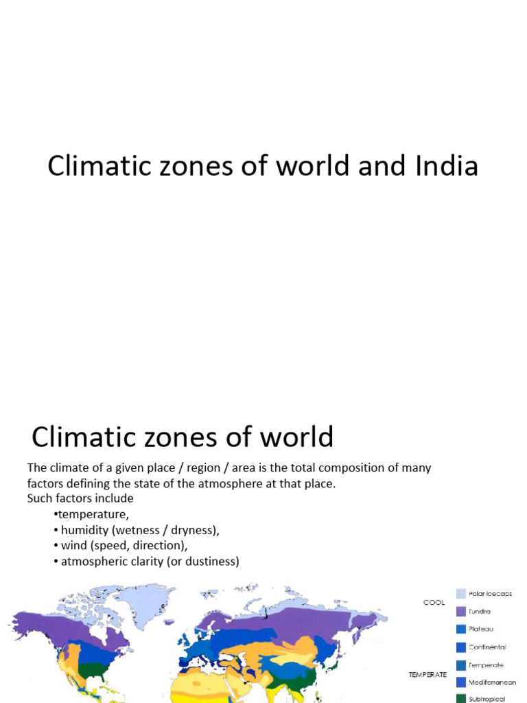 Climatic Zones | PDF